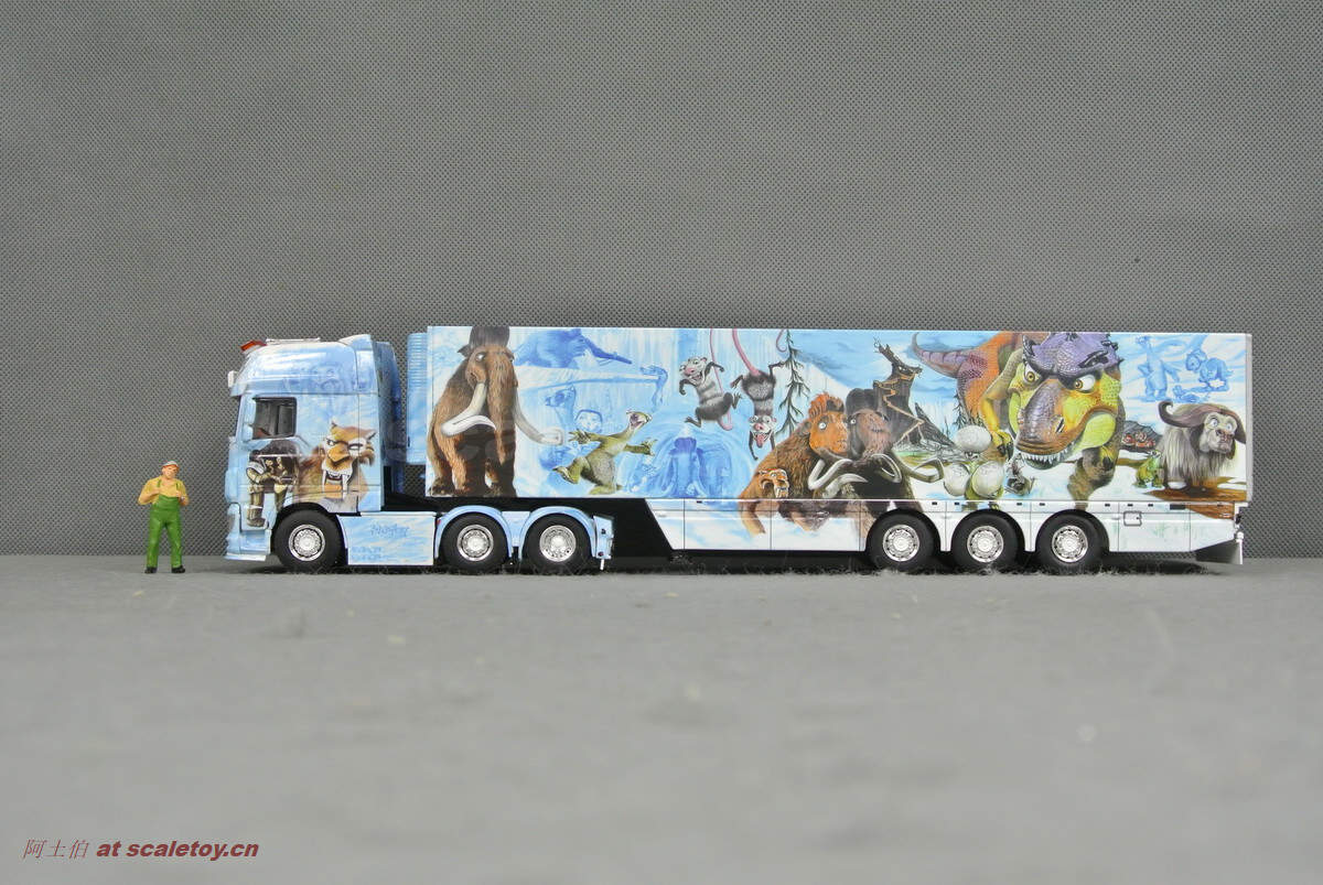 比例模型玩具天地 » [WSI] DAF XF SUPER SPACE CAB 3x with 3x REEFER TRAILER ...