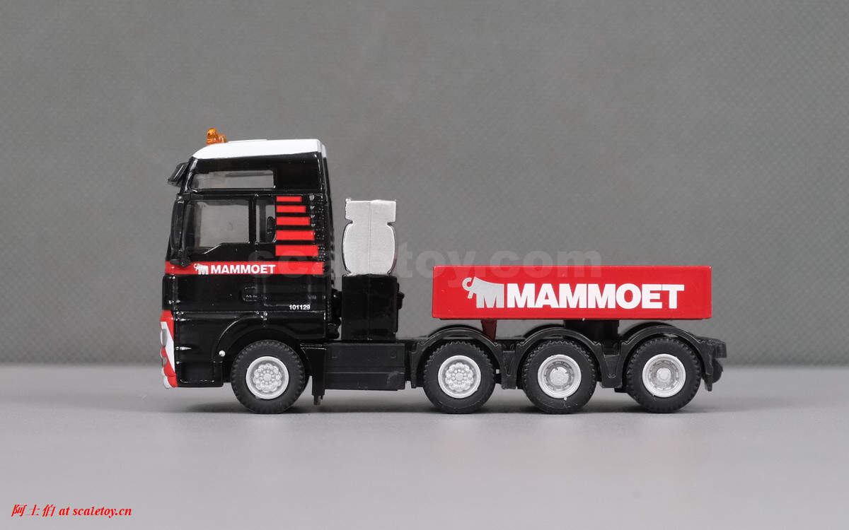 比例模型玩具天地 » [WSI][TEMATOYS] MAN TGX XXL 8X4 with ballast box – MAMMOET 1/87
